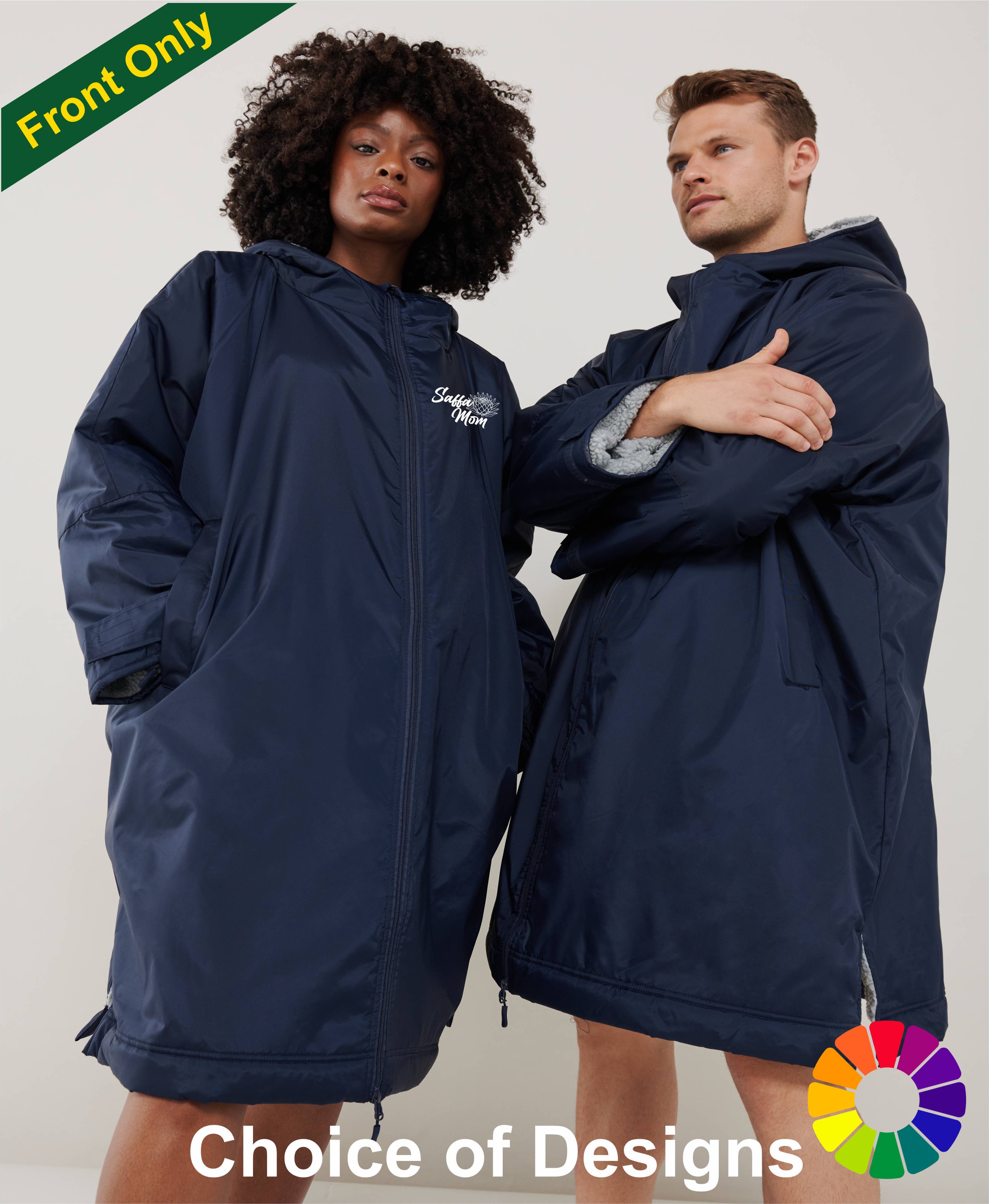Adults - Front Embroidered All Weather Robe – Saffa Tees
